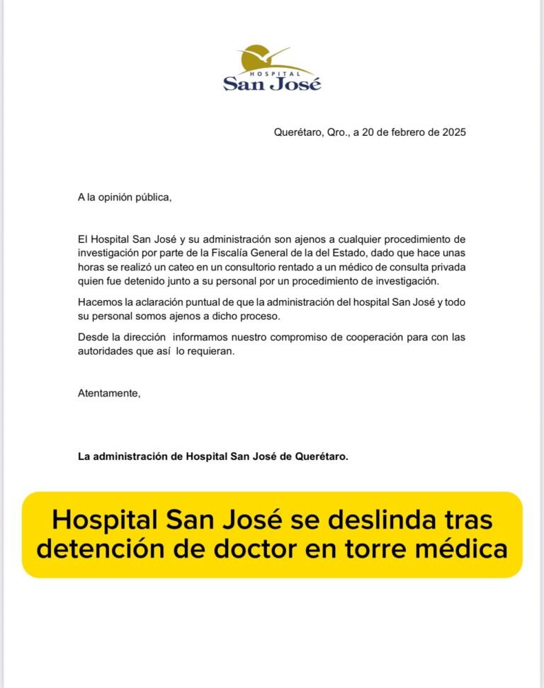 Hospital San José se deslinda tras detención de doctor en torre médica ...